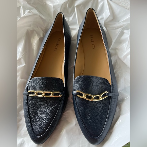Unisa | Shoes | Nwt Womens Unisa Brand Navy Blue Leather Loafers Rubber ...